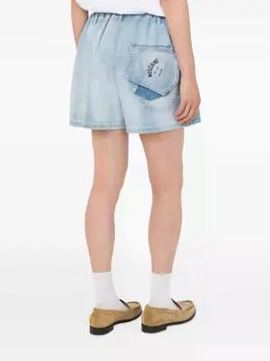Moschino Drawstring Fastening Denim Shorts