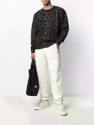 032C Straight-leg Logo Cotton Track Pants - Neutrals