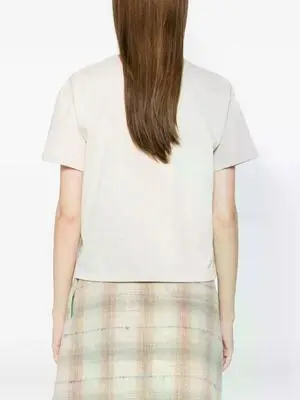A.p.c. Off-white Crewneck Logo T-shirt