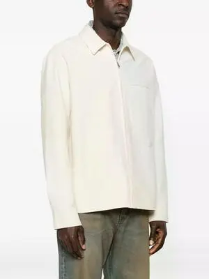 Jacquemus The Mecano Zip-up Shirt - Neutrals