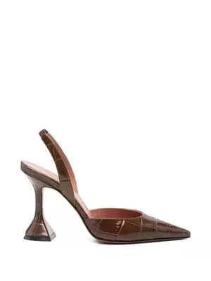 Amina Muaddi Holli Slingback Pumps