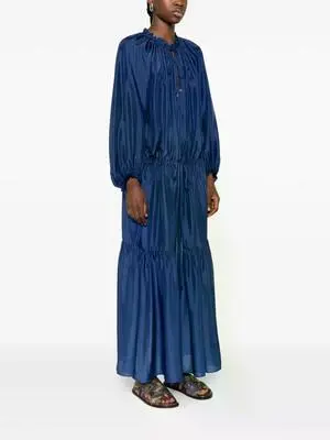 Momoni Viento Silk Maxi Dress