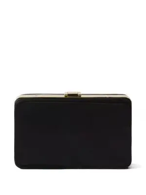 Prada Satin Mini Clutch With Shoulder Strap