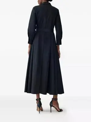 Carolina Herrera Embroidered Shirt Dress - Black