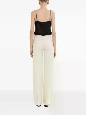 NISSA Lace Trim V-neck Blouse