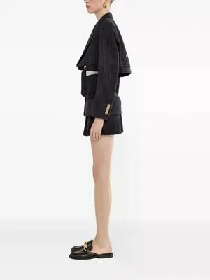 NISSA Pinstripe Cropped Blazer