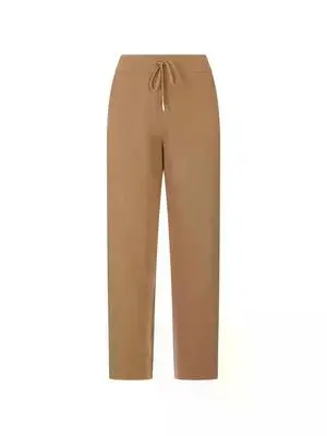 Moncler Dark Beige Knitted Drawstring Waistband Track Pants - Neutrals