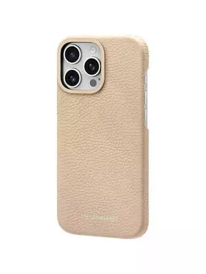 MAISON DE SABRE Leather Iphone 16 Pro Max Phone Case - Neutrals