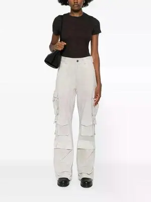 SALVATORE SANTORO Suede Cargo Trousers