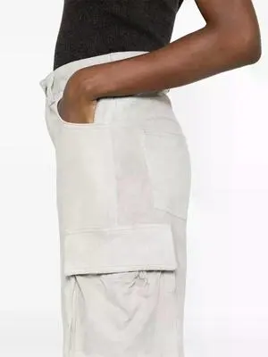 SALVATORE SANTORO Suede Cargo Trousers