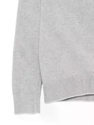 Eleventy Ribbed Cashmere Hoodie