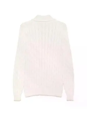 Eleventy Cable Knit Buttoned Cardigan