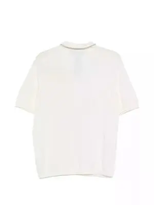 Eleventy Contrasting-trim Polo Shirt - Neutrals