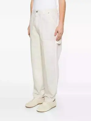 Eleventy Cotton Patch Pocket Trousers With Side Stripe Detail