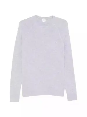 Eleventy Round Neck Long Sleeve Sweater - Grey