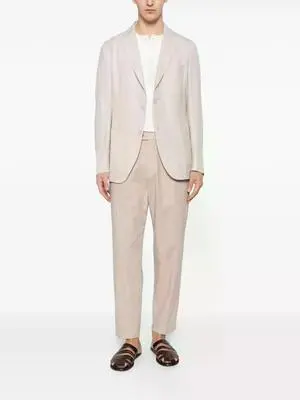 Eleventy Pleated Trousers - Neutrals