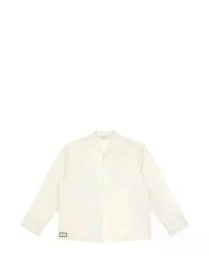 ENTIRE STUDIOS Long Sleeve Pyjama Shirt - Neutrals