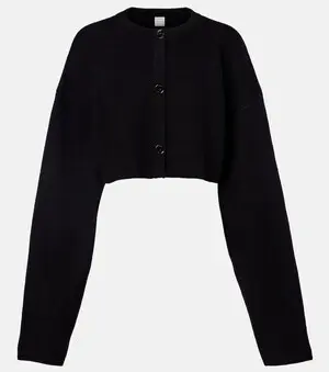 TOTEME Cropped Wool-blend Cardigan