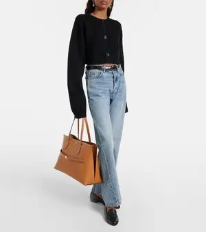 TOTEME Cropped Wool-blend Cardigan
