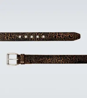 Our Legacy 40mm Paisley Leather Belt