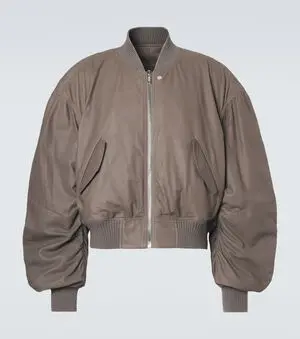 Rick Owens Secchia Flight" Bomber Jacket In Dust Leather