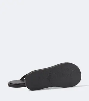 Studio Nicholson Curren Leather Thong Sandals - Black