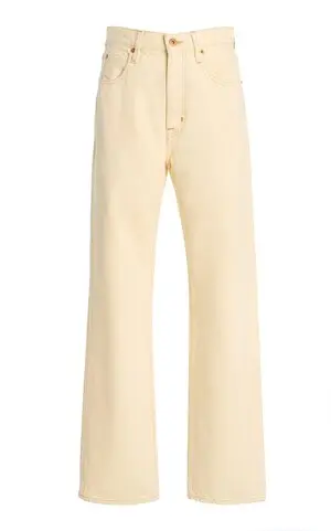SLVRLAKE London Rigid High-rise Straight-leg Jeans - Yellow