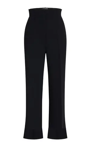 Khaite Rae High-rise Cropped Trousers - Black