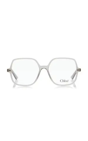 Chloé Judy Square Frame Acetate Eyeglasses - Grey