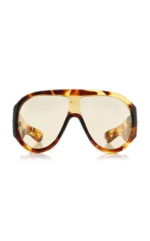 Bottega Veneta Aviator-frame Acetate Sunglasses - Brown