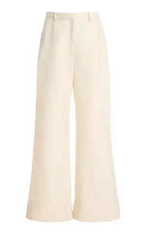 SLOAN SLOAN Summer Wool Flared Trousers