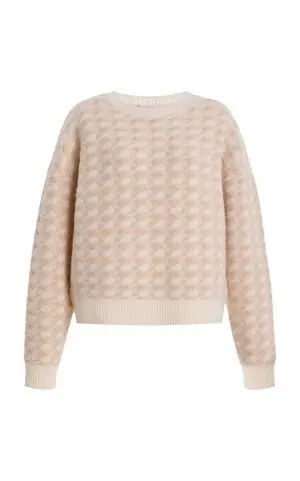 ZANKOV Karolina Wool-cashmere Jacquard Crewneck Sweater - Multi