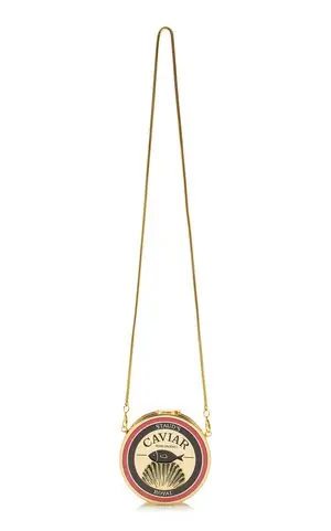 Staud Caviar Metal Tin Clutch