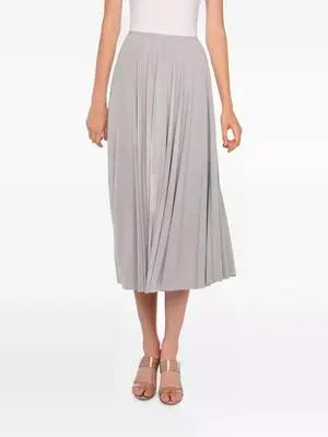 Norma Kamali Flared Midi Skirt - Grey
