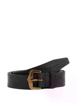 Dsquared2 Buckle-detail Textured Leather Belt - Black