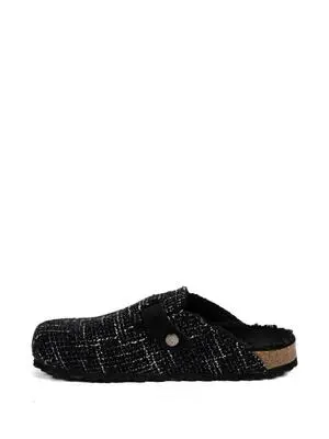 Faliero Sarti Checked Buckle Mules