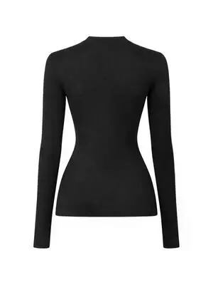 Wardrobe.NYC Ribbed Knit Long-sleeve Top