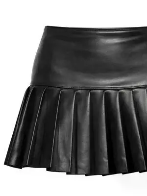Norma Kamali Pleated Design Mini Skirt