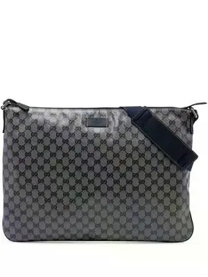 Gucci Gg Crystal Crossbody Bag - Brown