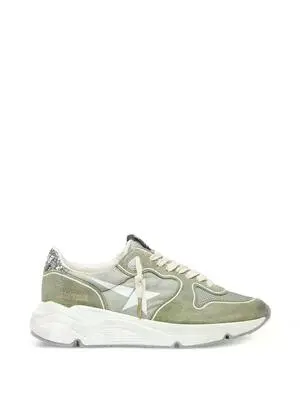 GOLDEN GOOSE Running Sole Sneakers With Glitter Detail - Green