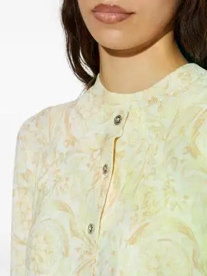 Versace Patterned Buttoned Cardigan