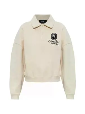 Amiri Ma Chateau Embroidered Polo Top