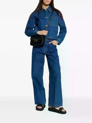 Maison Kitsuné High-waisted Wide-leg Jeans
