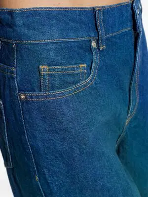 Maison Kitsuné High-waisted Wide-leg Jeans