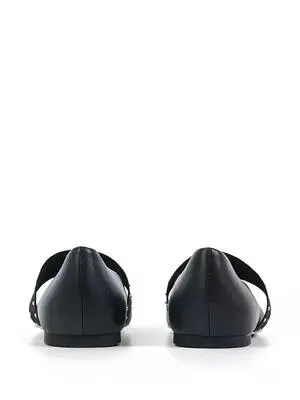 Karl Lagerfeld Studded Strap Ballet Flats