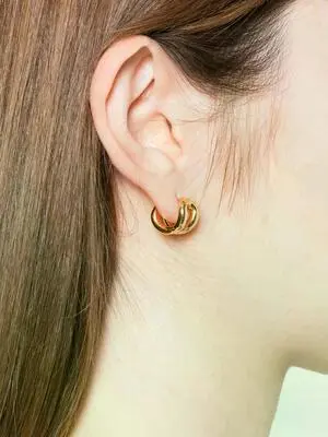 LIÉ STUDIO Asta Hoop Earrings - Gold