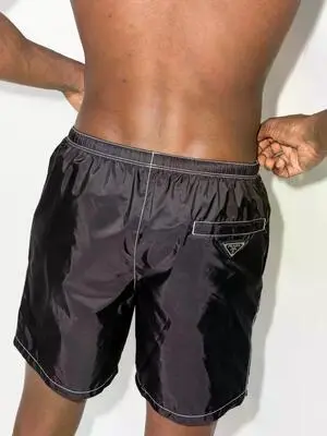 Prada Re-nylon Swim Shorts - Black