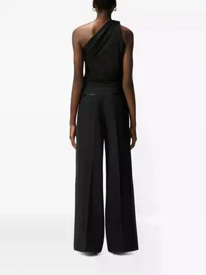 Pinko One-shoulder Ruched Top - Black