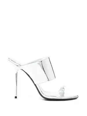 Paris Texas Lidia Thong Sandals - Silver
