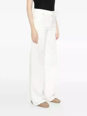 FRAME Palazzo Jeans - White